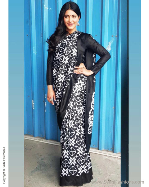 Red & Black Cotton Saree | Sakhi Fashions – sakhifashions