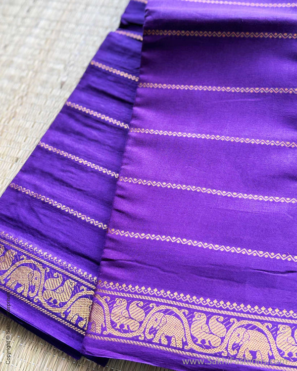EE-V13077 Purple Kanchi Sari – sakhifashions
