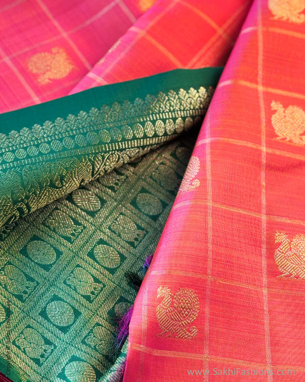 EE-V01145 Green Kanchi Saree – sakhifashions