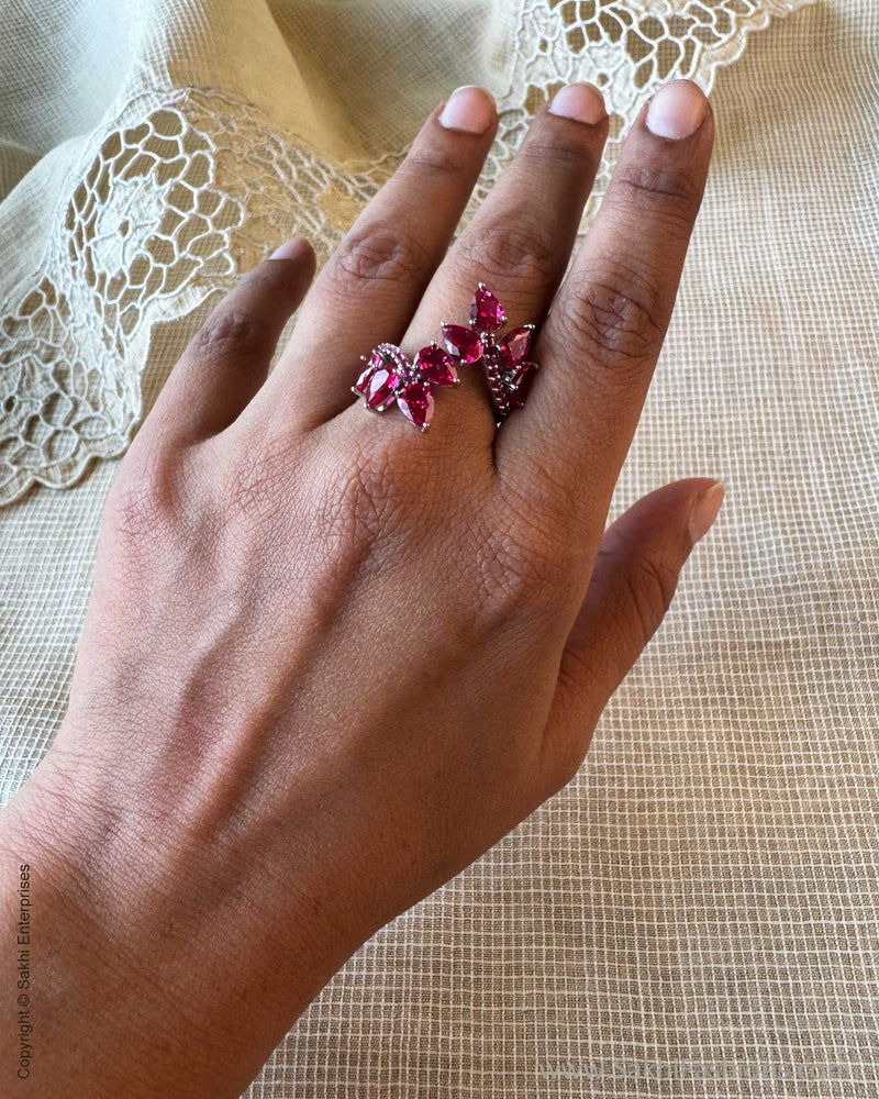 AJ-Y13233 Diamante Finger ring – sakhifashions