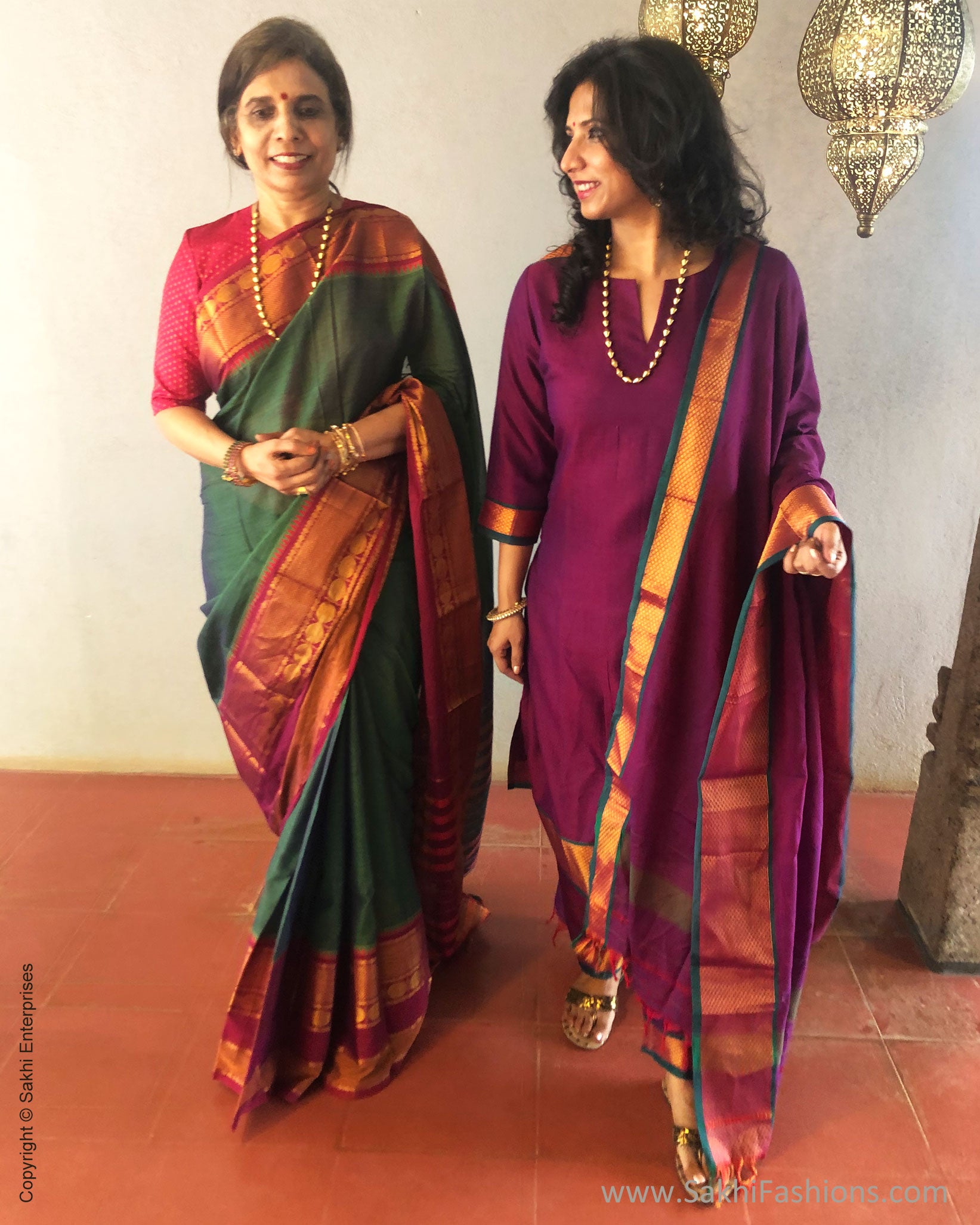 EE-S27696 Green Karnataka Cotton – sakhifashions