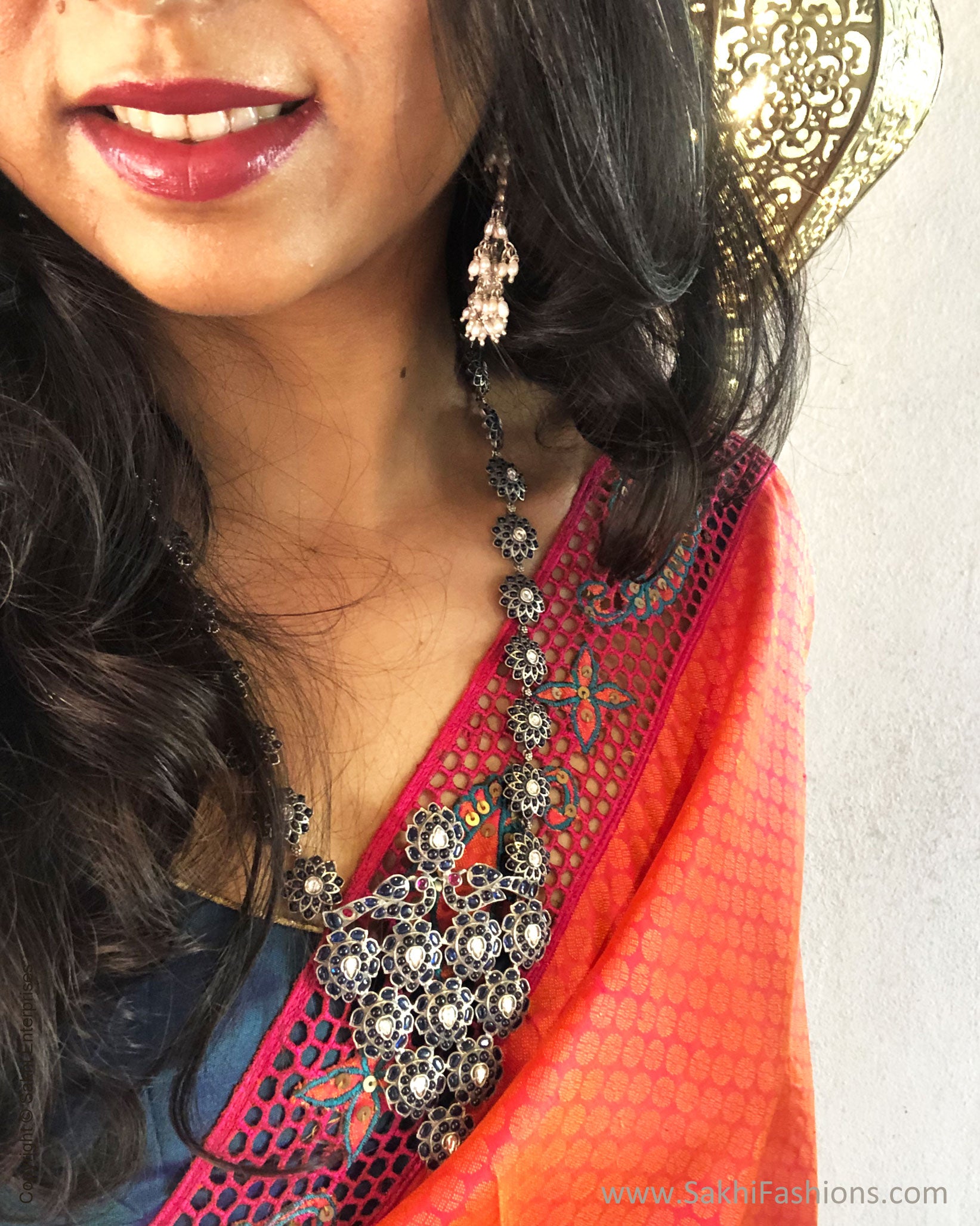 EE-S23447 Peach Kanchi Cutwork – sakhifashions