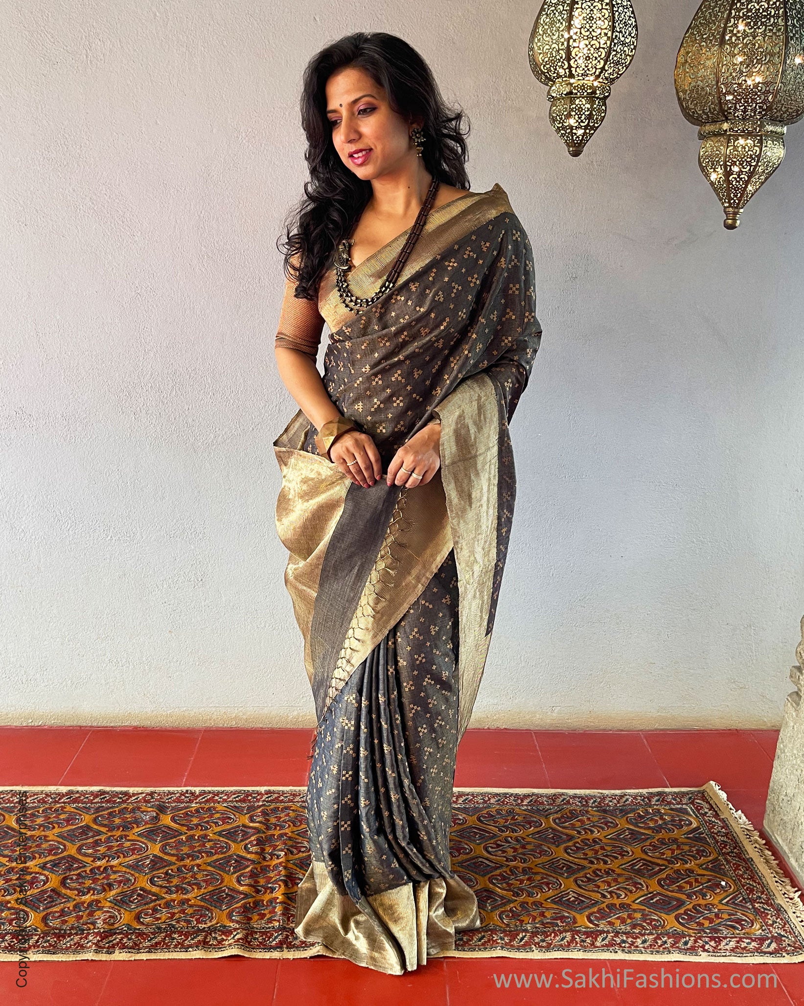 EE-S52209 Black Kutch Sari – sakhifashions
