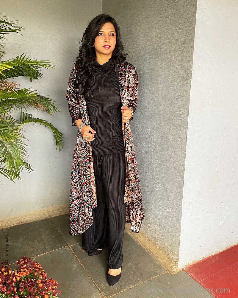 Black Pleat suit set | Sakhi Fashions – sakhifashions
